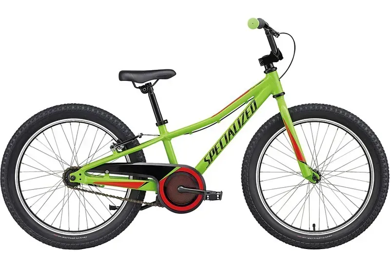 Specialized Riprock Coaster 20 Kids Bike in Monster Green/Nordic Red/Black Reflective